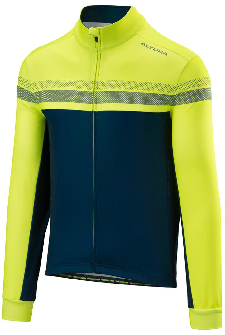 Altura NIGHTVISION 4 LONG SLEEVE JERSEY : HI-VIZ YELLOW/BLUE XL ...